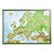 Georelief Hartă continentală Harta in relief 3D a Europei, mare, in ...